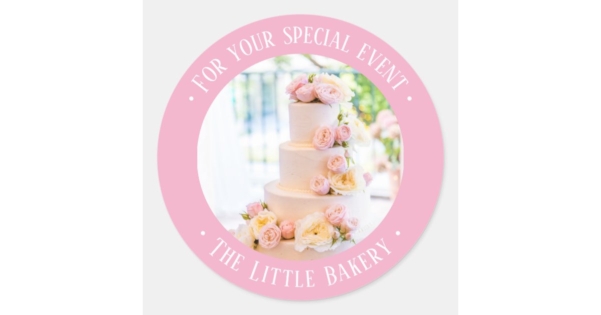 Cake for your special event classic round sticker | Zazzle
