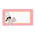Cake Label in Medium | Zazzle