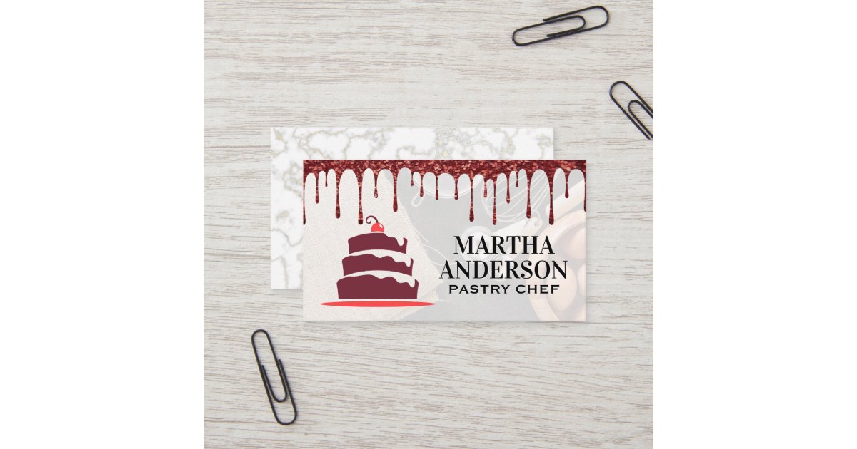 Cake Logo | Baking Ingredients | Icing Business Card | Zazzle