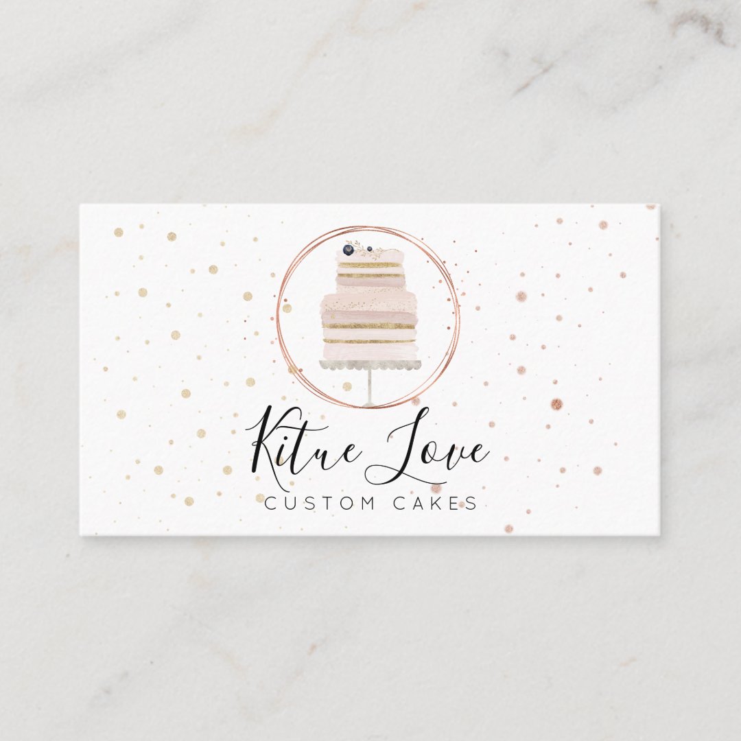 Cake Maker Bakery Pastry Patisserie Business Card | Zazzle