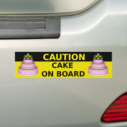 Cake On Board Sticker | Zazzle