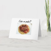 CAKE OR PASTA BIRTHDAY CARD | Zazzle