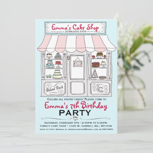 Cake Party Invitation | Zazzle