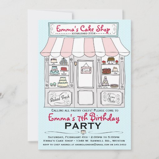 Cake Party Invitation | Zazzle