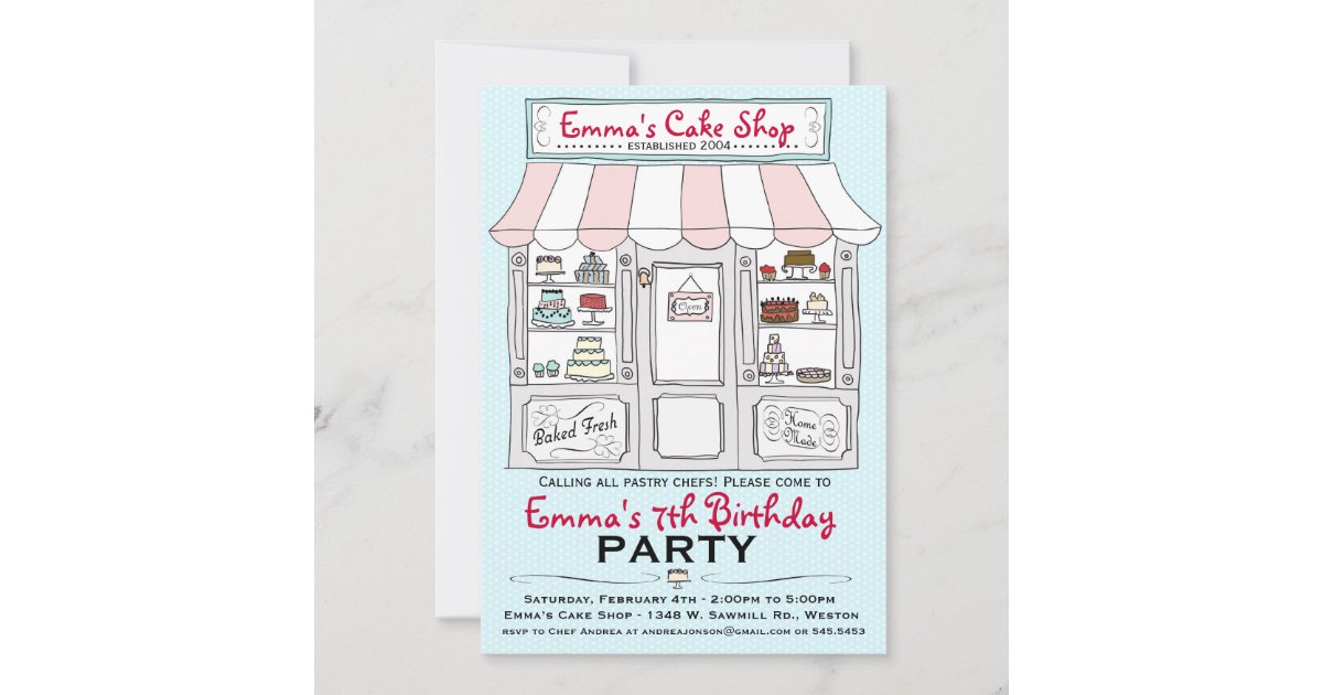 Cake Party Invitation | Zazzle
