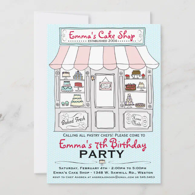 Cake Party Invitation | Zazzle