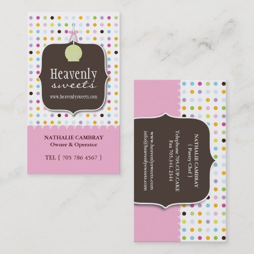 Cake Pop Business Card | Zazzle