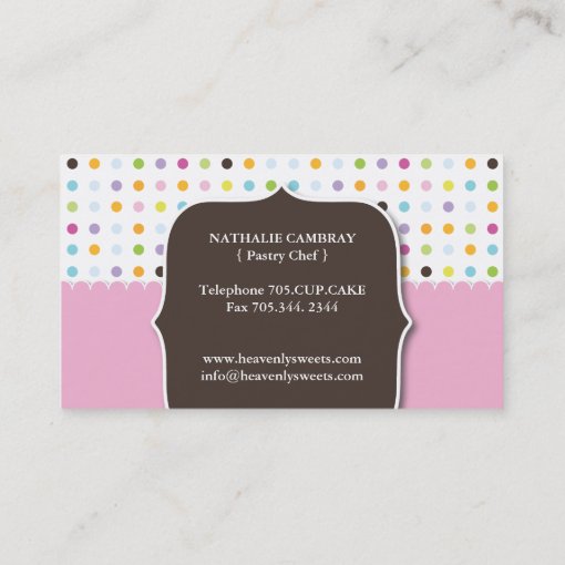 Cake Pop Business Card | Zazzle
