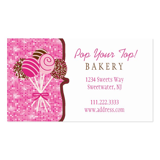 Cake Pops Bakery : Business Card