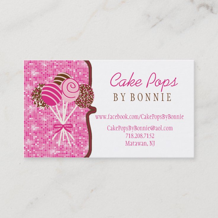 Cake Pops Bakery : Business Card | Zazzle