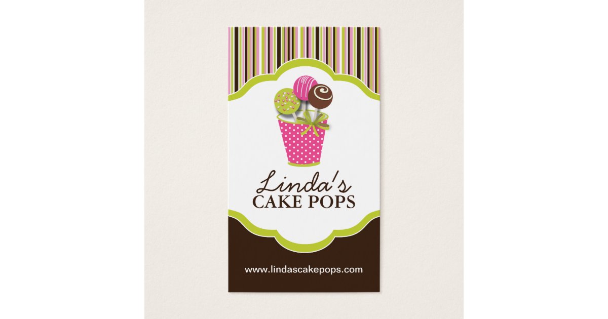 Cake Pops Bakery Cards | Zazzle.com
