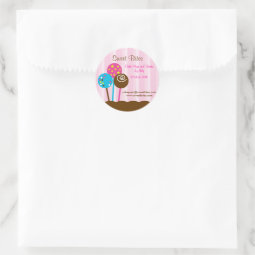 Cake Pops Bakery Sticker | Zazzle