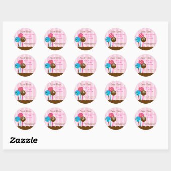 Cake Pops Bakery Sticker | Zazzle