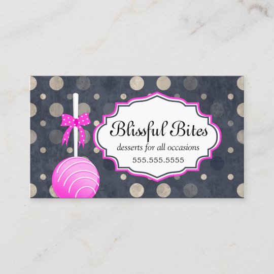 Cake Pops Business Card | Zazzle.com