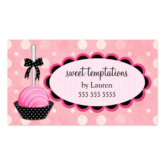 Cake Pops Business Cards
