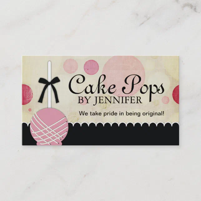 Cake Pops Business Cards | Zazzle