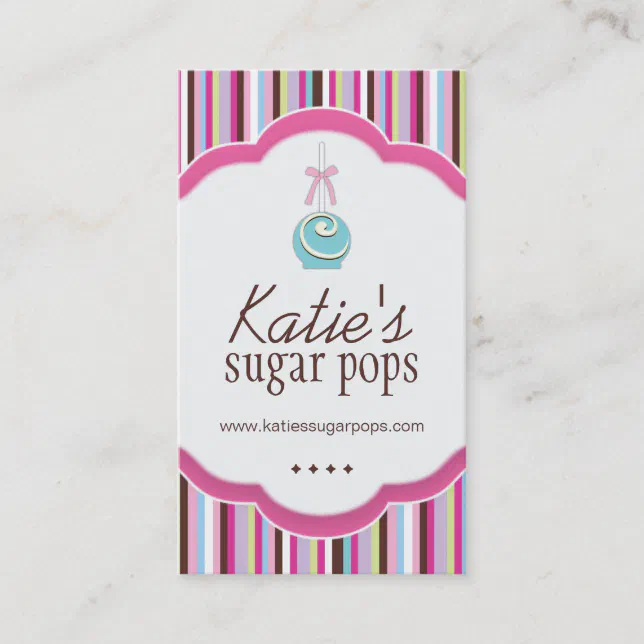 Cake Pops Business Cards | Zazzle