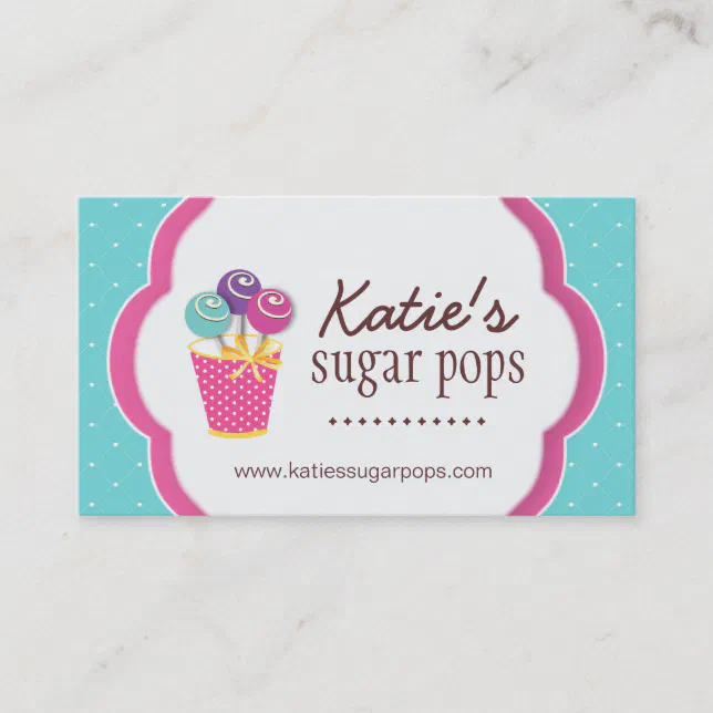 Cake Pops Business Cards | Zazzle