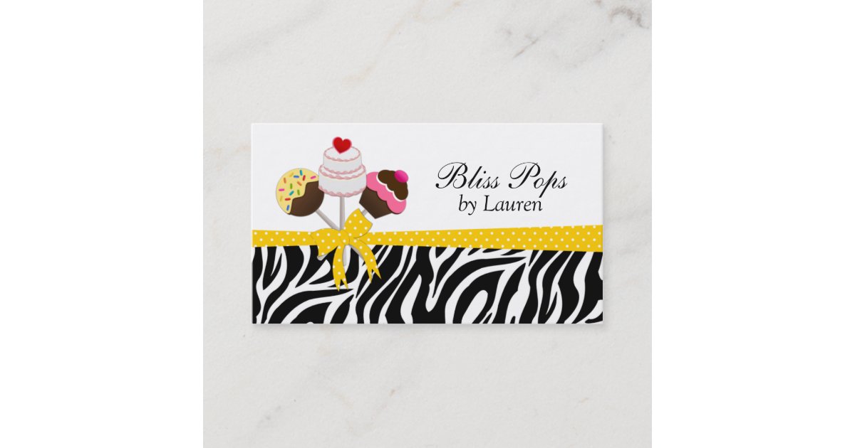 Cake Pops Business Cards | Zazzle