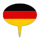 Cake Topper with Flag of Germany | Zazzle