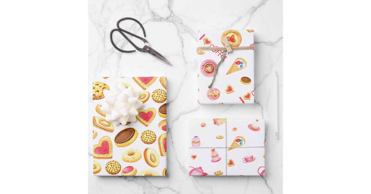 CAKES And Goodies Wrapping Paper Sheets | Zazzle
