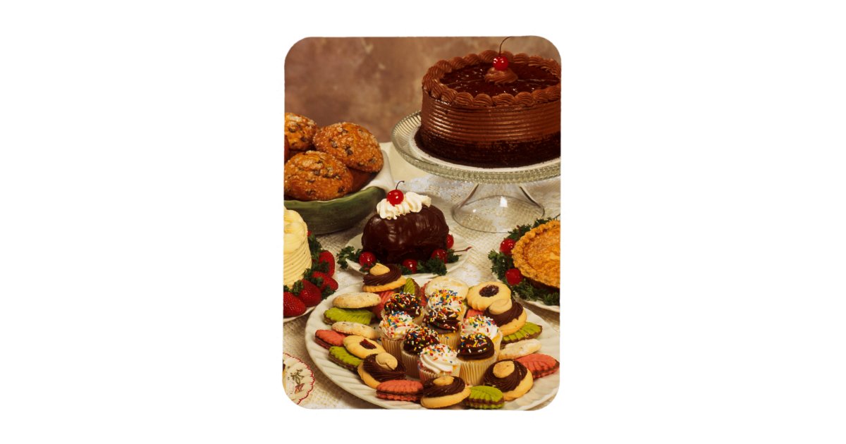 Cakes and sweets magnet | Zazzle