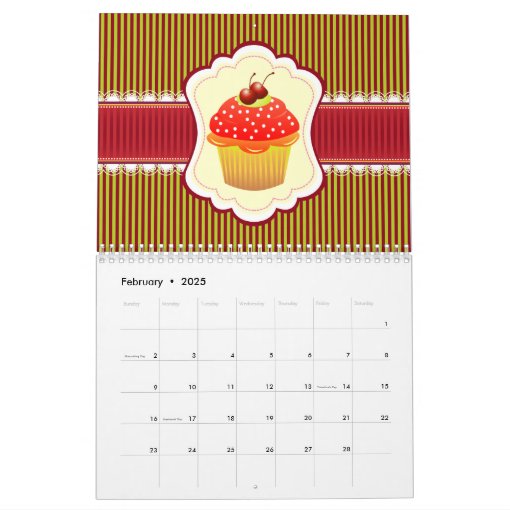 Cakes & Cupcakes Calendar | Zazzle