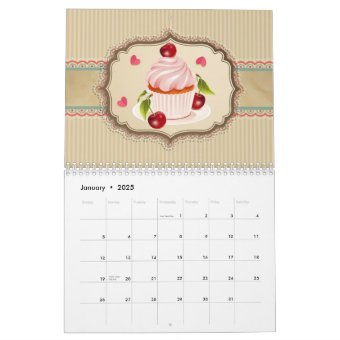 Cakes & Cupcakes Calendar | Zazzle