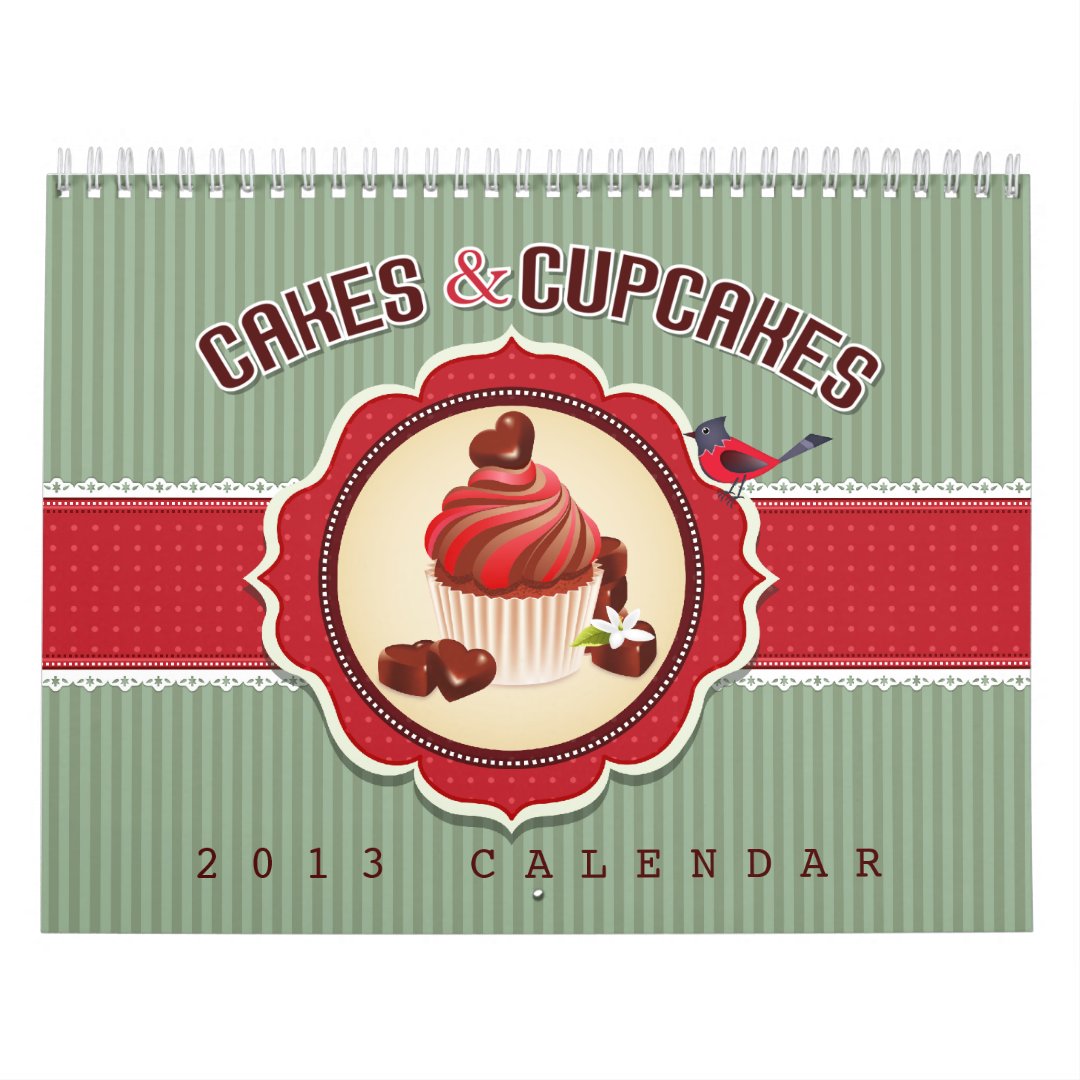 Cakes & Cupcakes Calendar | Zazzle
