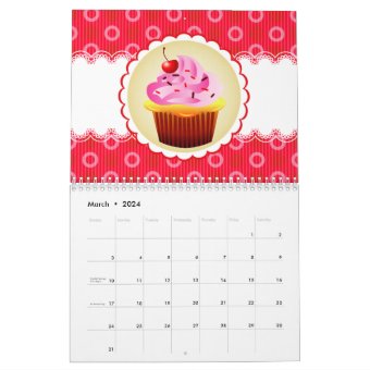 Cakes & Cupcakes Calendar | Zazzle