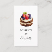 Cakes Desserts Pastries Catering Business Card | Zazzle