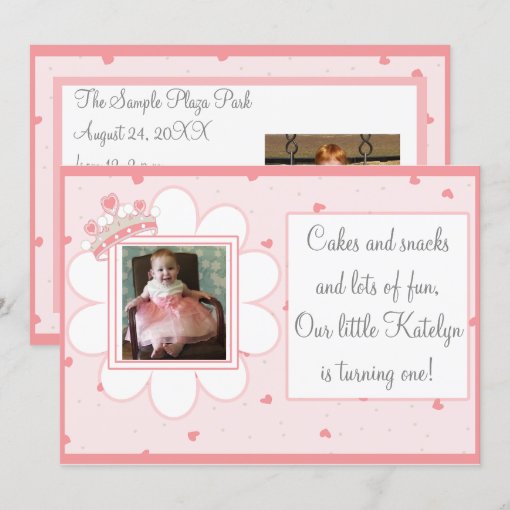 Cakes & Snacks and Lots of Fun, First Birthday Invitation | Zazzle