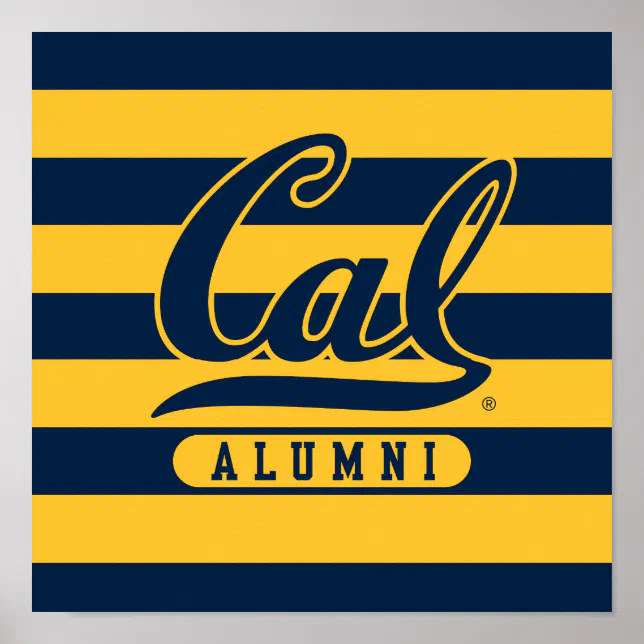 Cal Alumni Stripes Poster | Zazzle