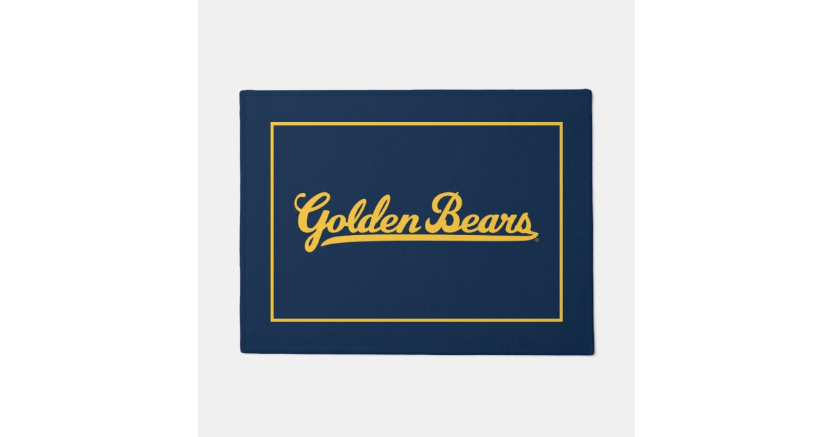 Cal Golden Bears Gold Script Doormat | Zazzle