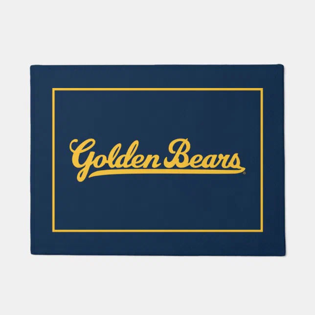 Cal Golden Bears Gold Script Doormat | Zazzle