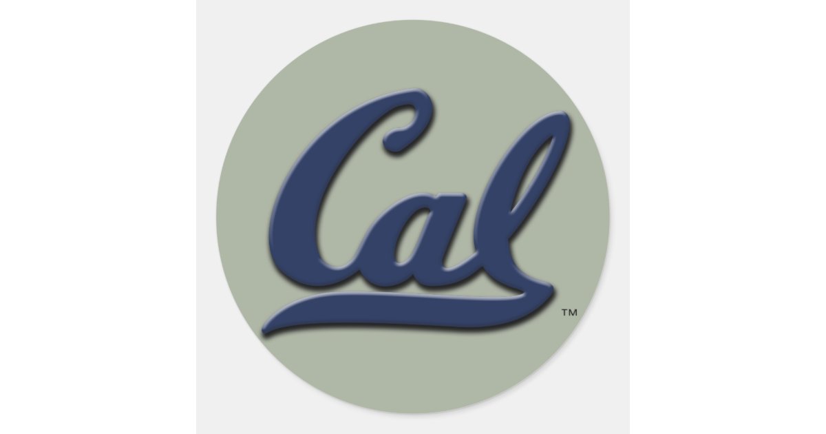 Cal Logo Classic Round Sticker | Zazzle