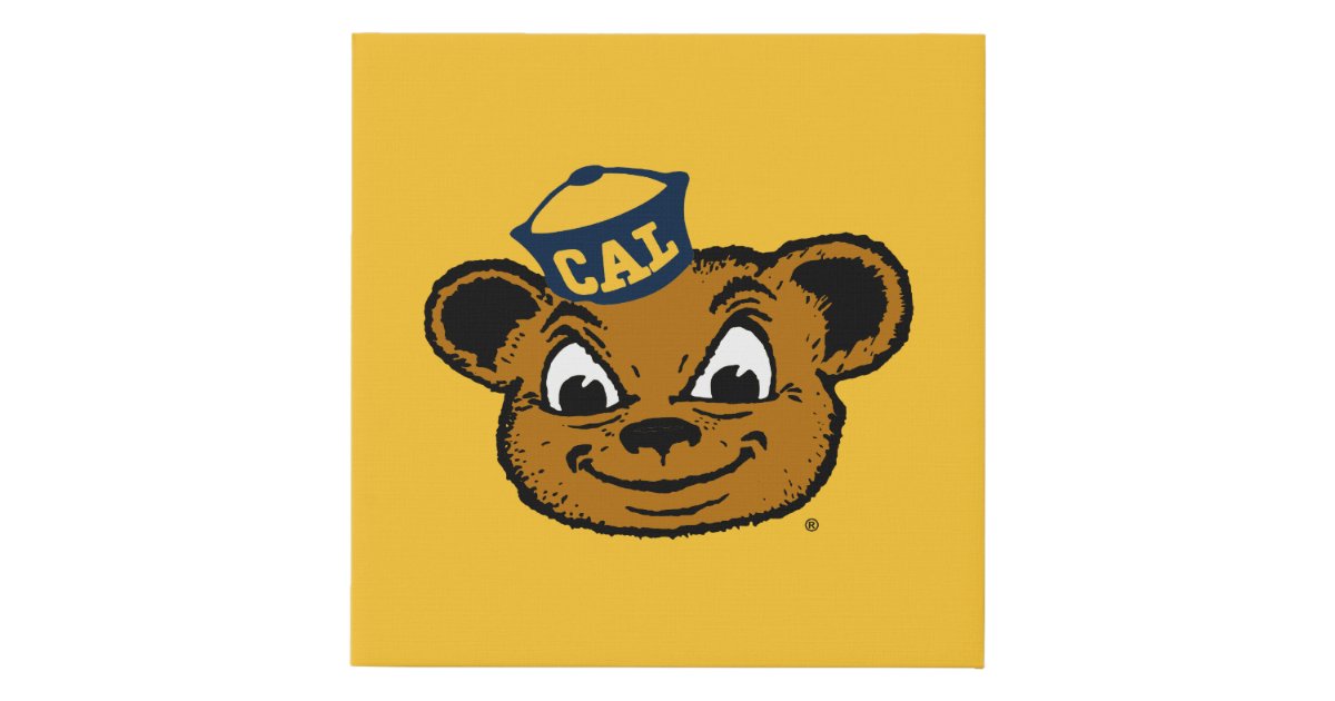 Cal Mascot | Oski the Bear Faux Canvas Print | Zazzle