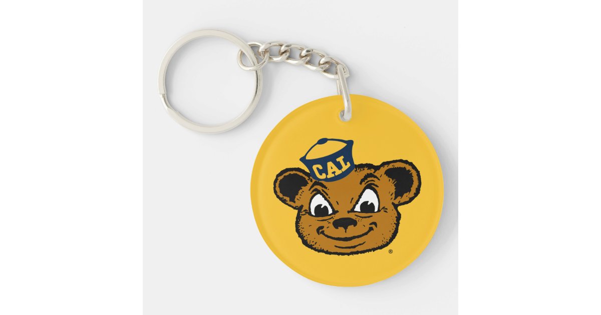 Cal Mascot | Oski the Bear Keychain | Zazzle