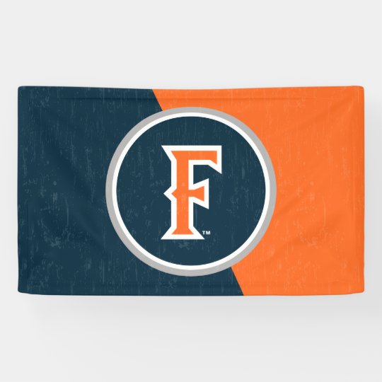 Cal State Fullerton Color Block Distressed Banner | Zazzle.com