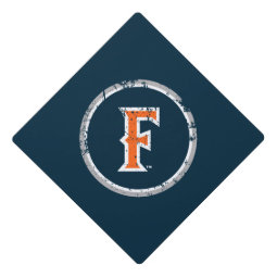 Cal State Fullerton F Distressed Graduation Cap Topper | Zazzle