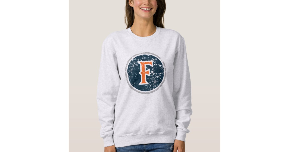 Cal State Fullerton F Distressed Sweatshirt | Zazzle