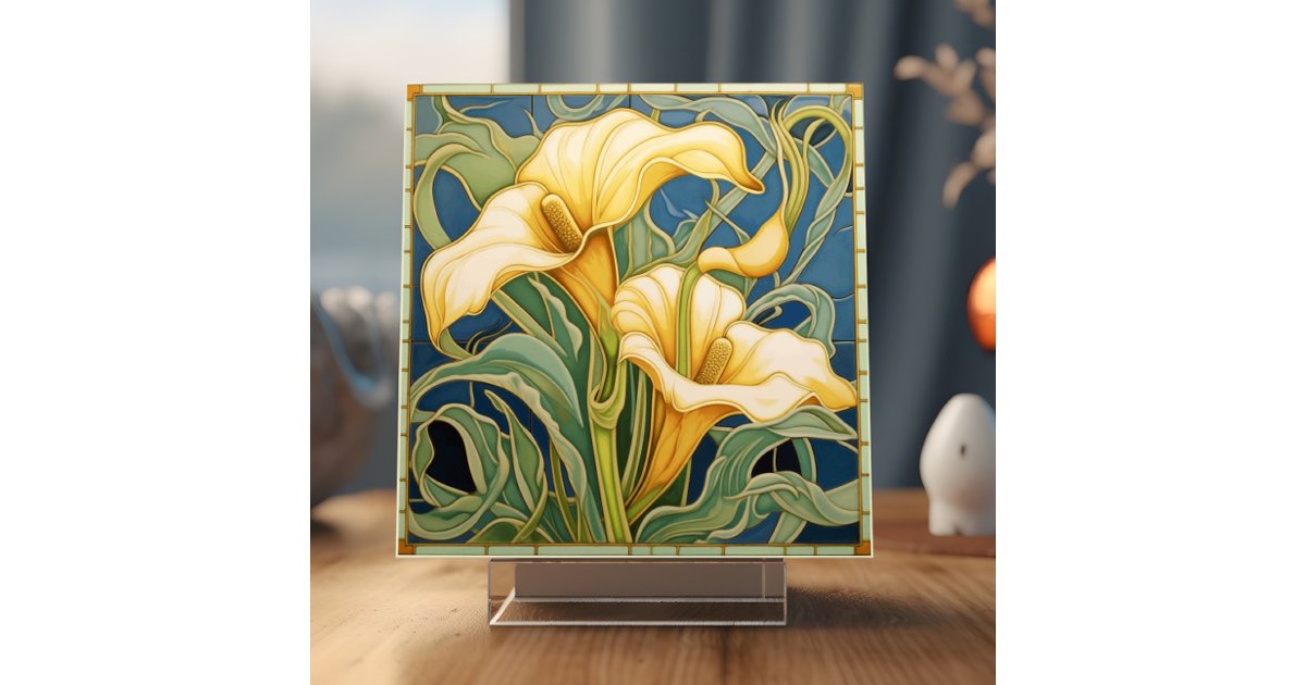 Cala Lily Ceramic Tile | Zazzle