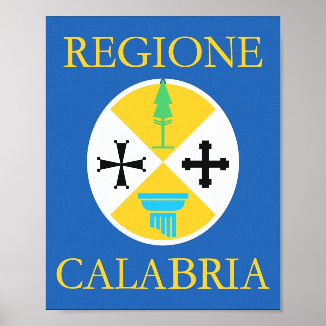 Calabria Province Flag Poster | Zazzle