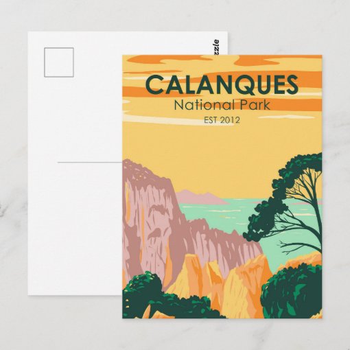 Calanques National Park France Vintage Postcard | Zazzle