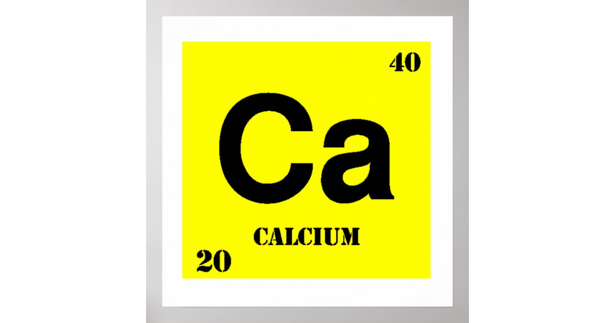Calcium Poster | Zazzle