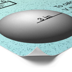 Calculating Volume Poster | Zazzle