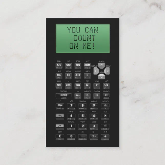 Calculator Business Cards | Zazzle