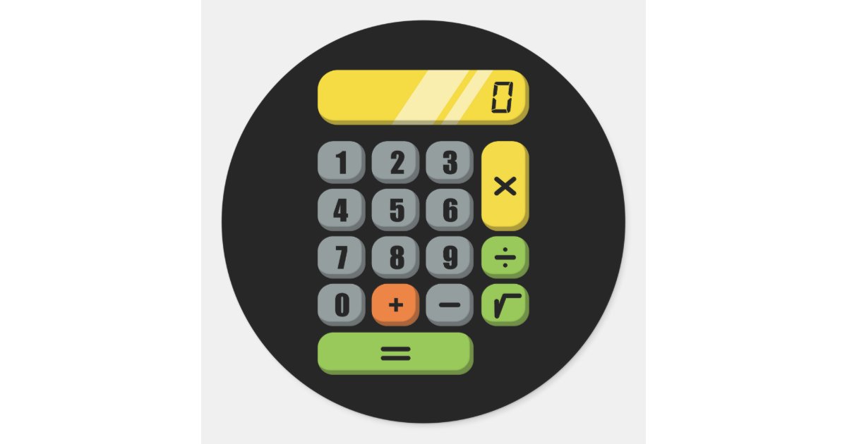 Calculator Costume Halloween Easy Cosplay Math Gee Classic Round ...