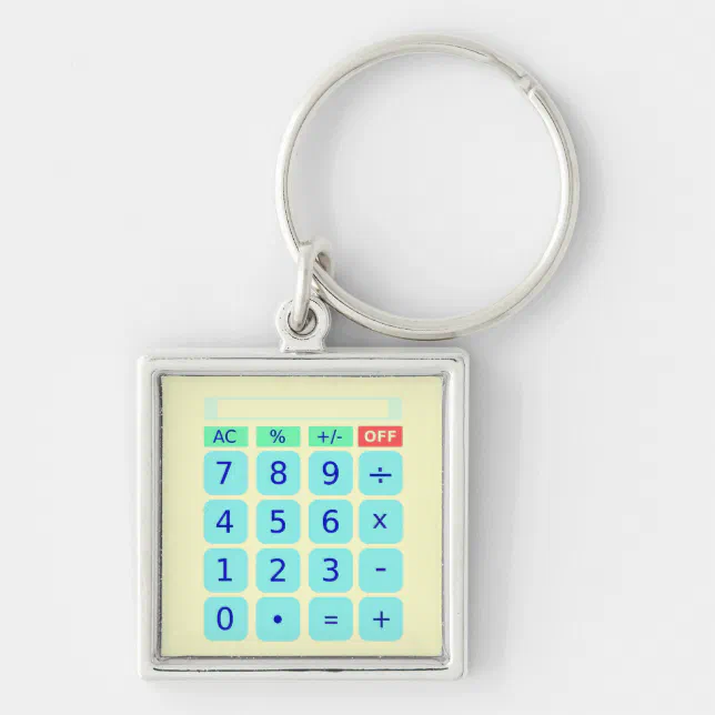 Calculator Keychain | Zazzle