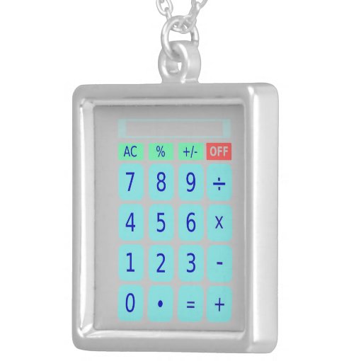 Calculator Necklace | Zazzle